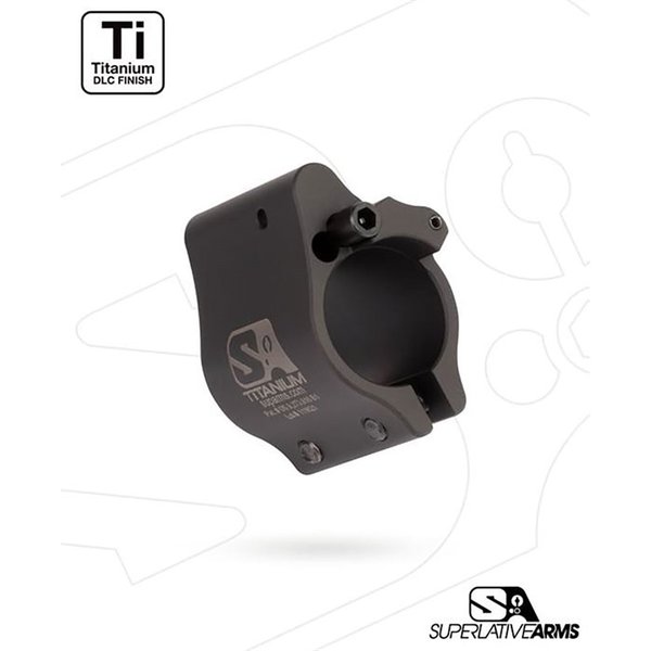 SUPERLATIVE ARMS AR-15 CLAMP ON TITANIUM ADJUSTABLE GAS BLOCK .936 ...