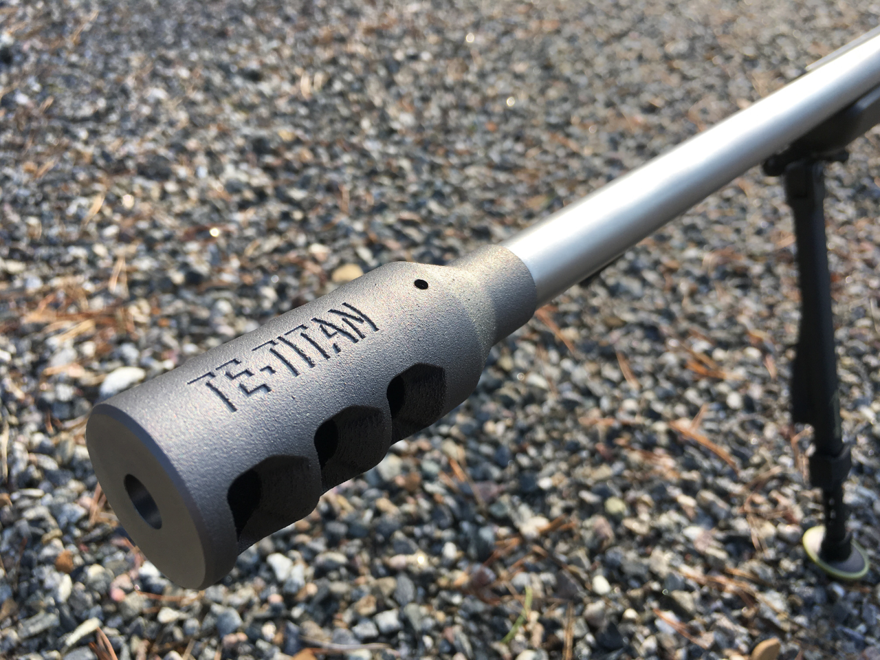 Tronrud Engineering TE-Titan Kompensator AR-15 - Black - Titanium - 1/2 ...